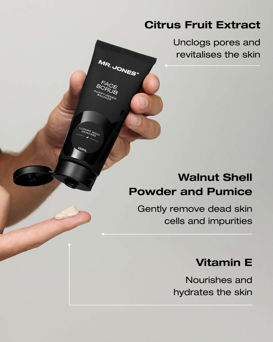 Men's Face Scrub - Best Facial Scrub For Men | Mr. Jones